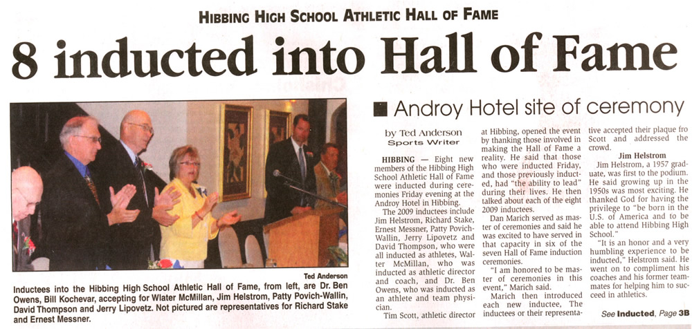 Hibbing High 60's sports